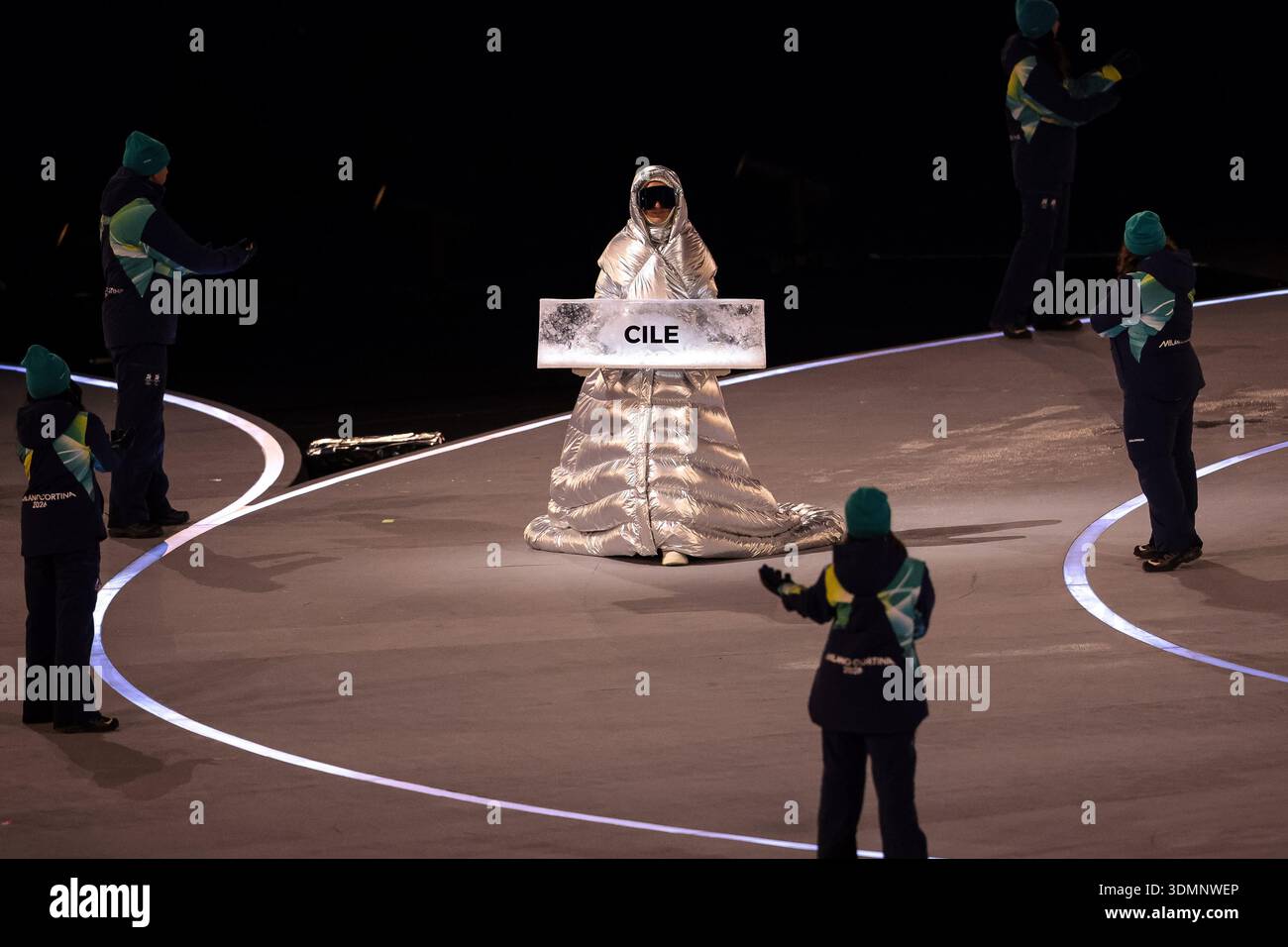 Parade of athletes of Chile during the Opening Ceremony of the Olympic ...