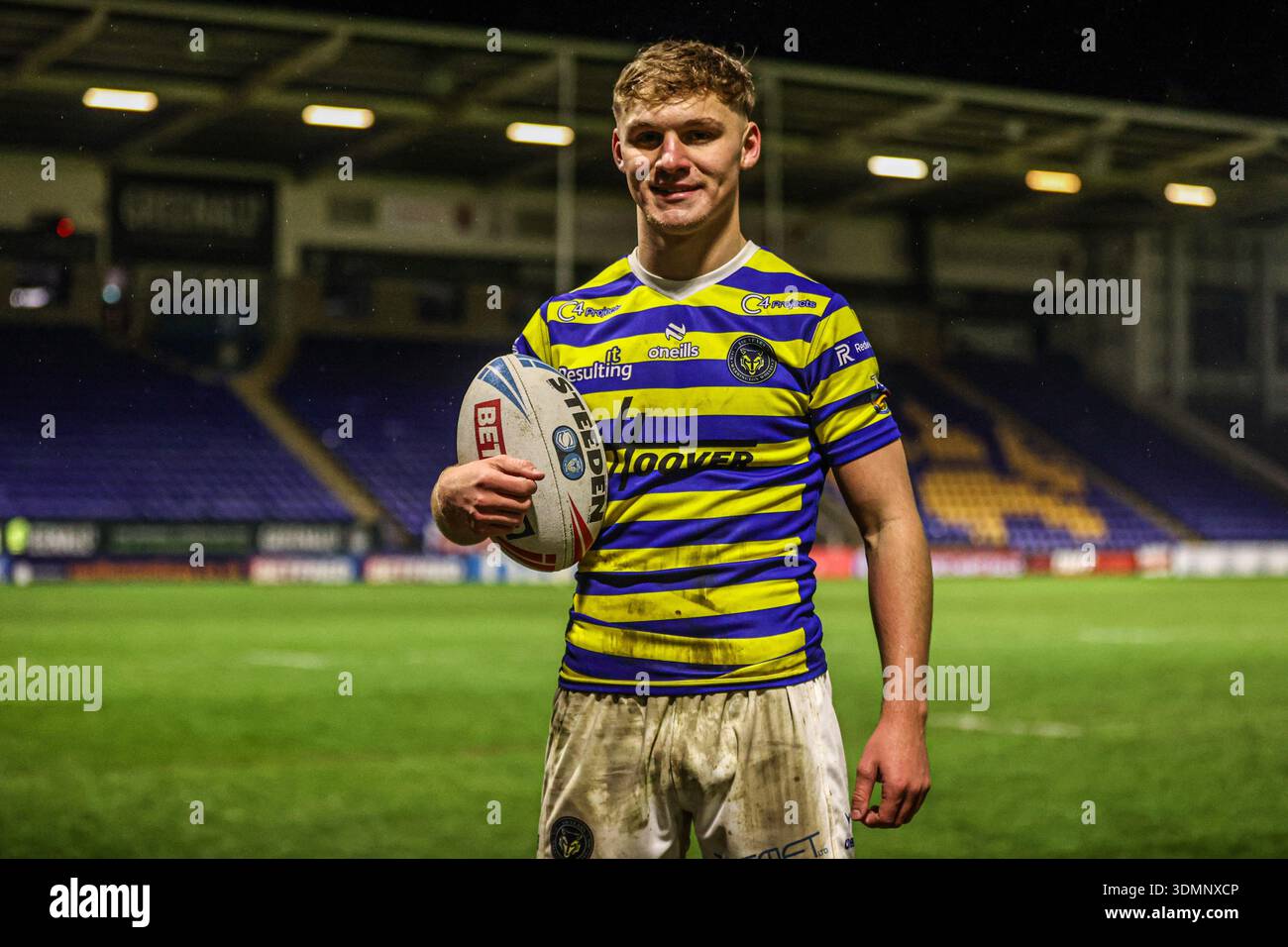 Tommy Rhodes of Warrington Wolves, Warrington’s youngest try scorer ...