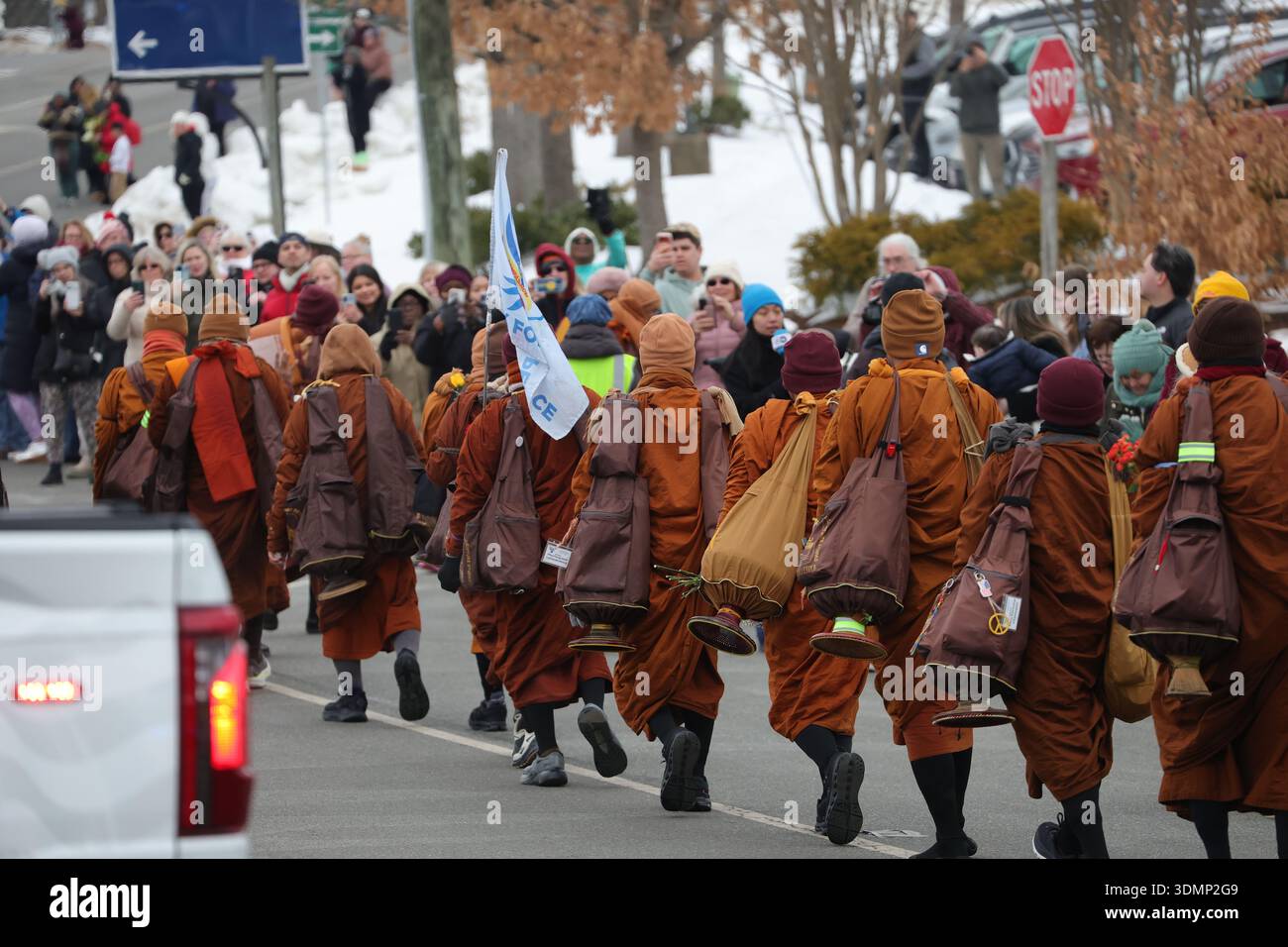 Feb 6: Monks continue their 2,300?mile peace walk through Northern ...