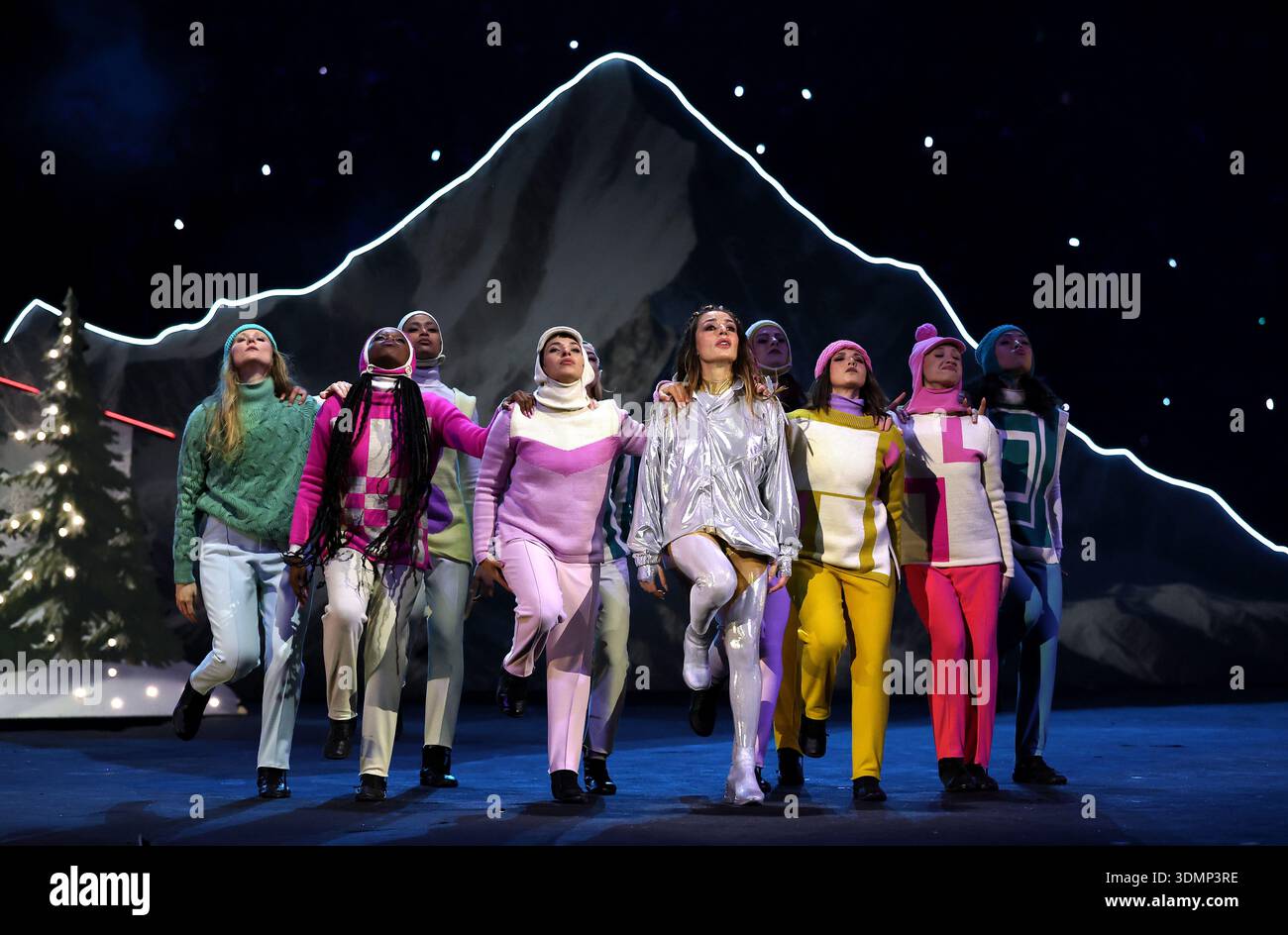 Sabrina Impacciatore performs at the Olympic opening ceremony at the ...