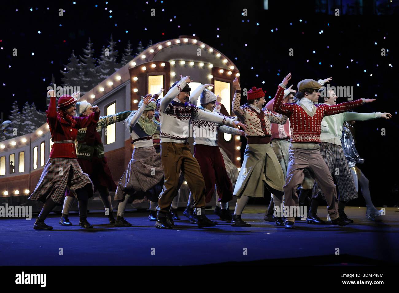 Sabrina Impacciatore performs at the Olympic opening ceremony at the ...