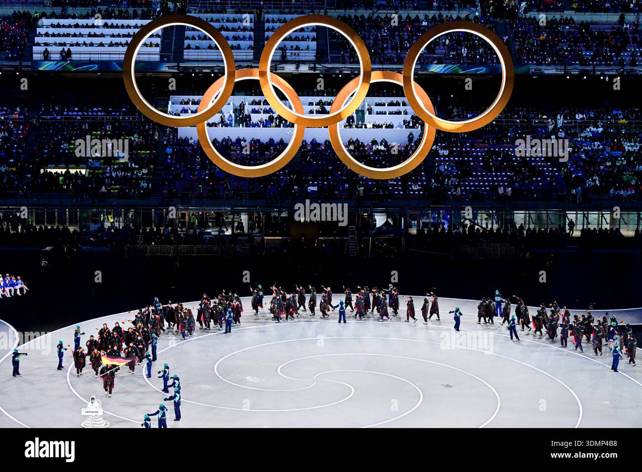Flag of Germany, Olympic Opening Ceremony, at the Olympic Winter Games ...