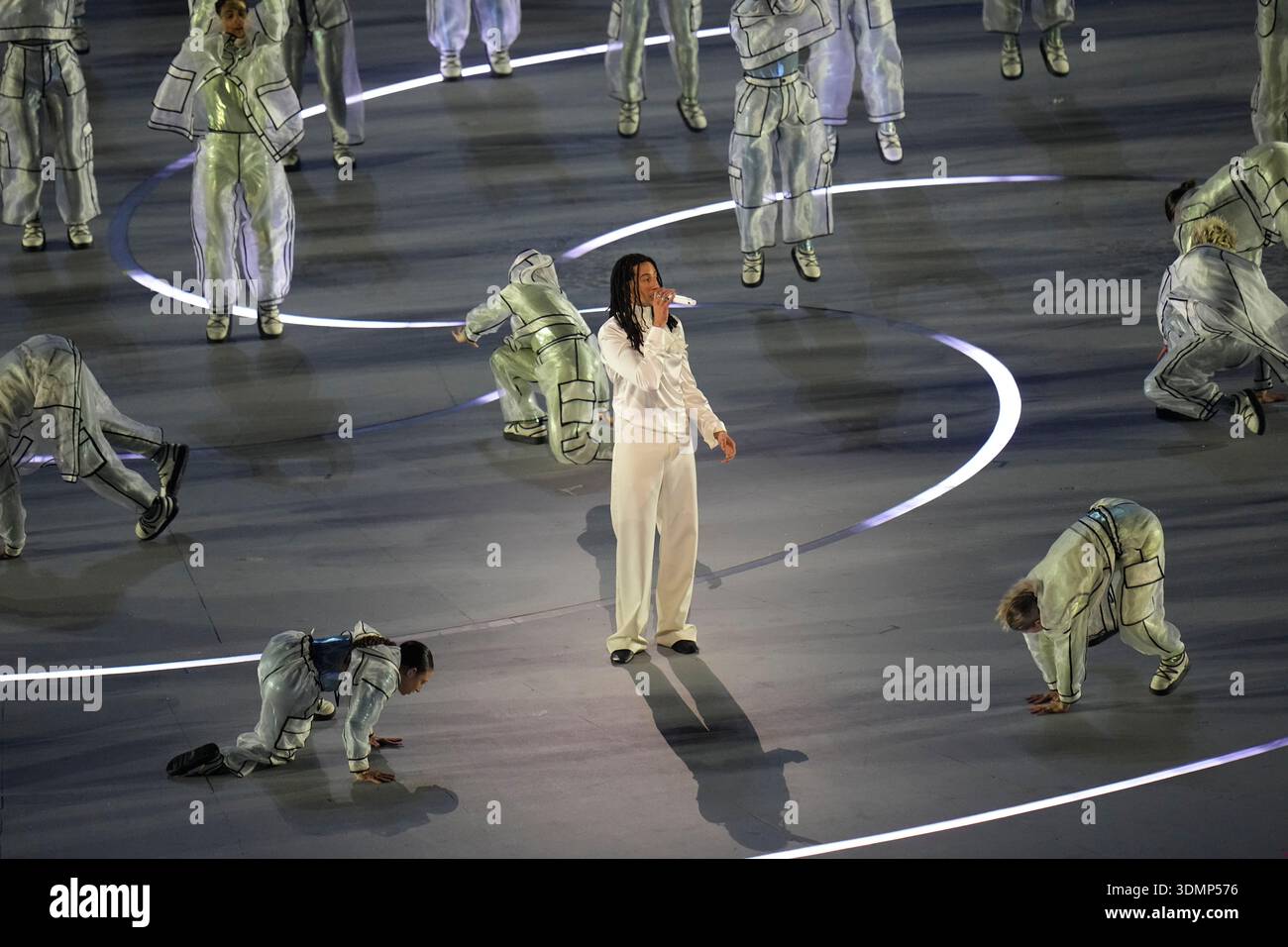 Singer Gali performs during the Olympic opening ceremony at the 2026 ...