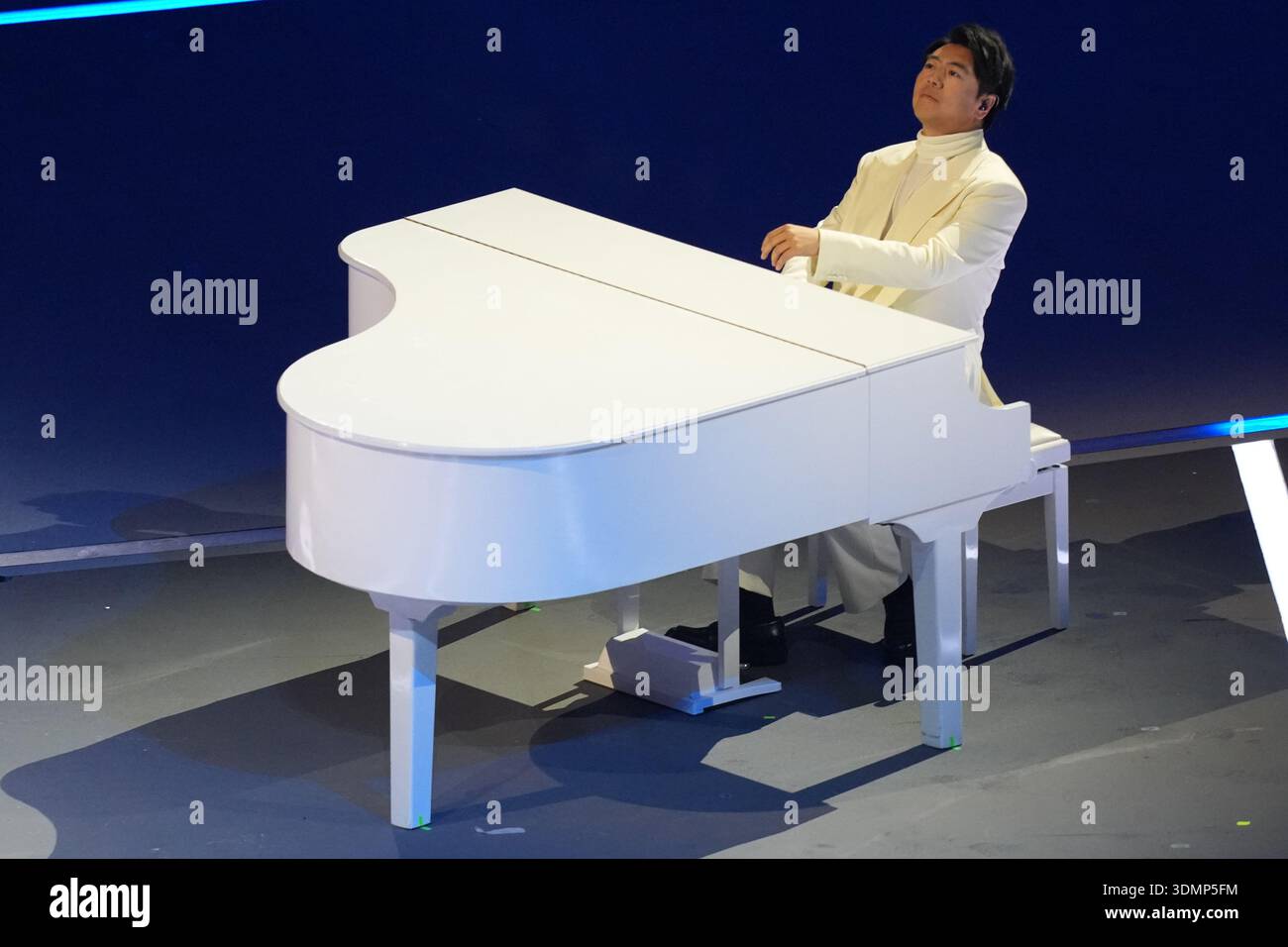Chinese pianist Lang Lang performs during the Olympic opening ceremony ...