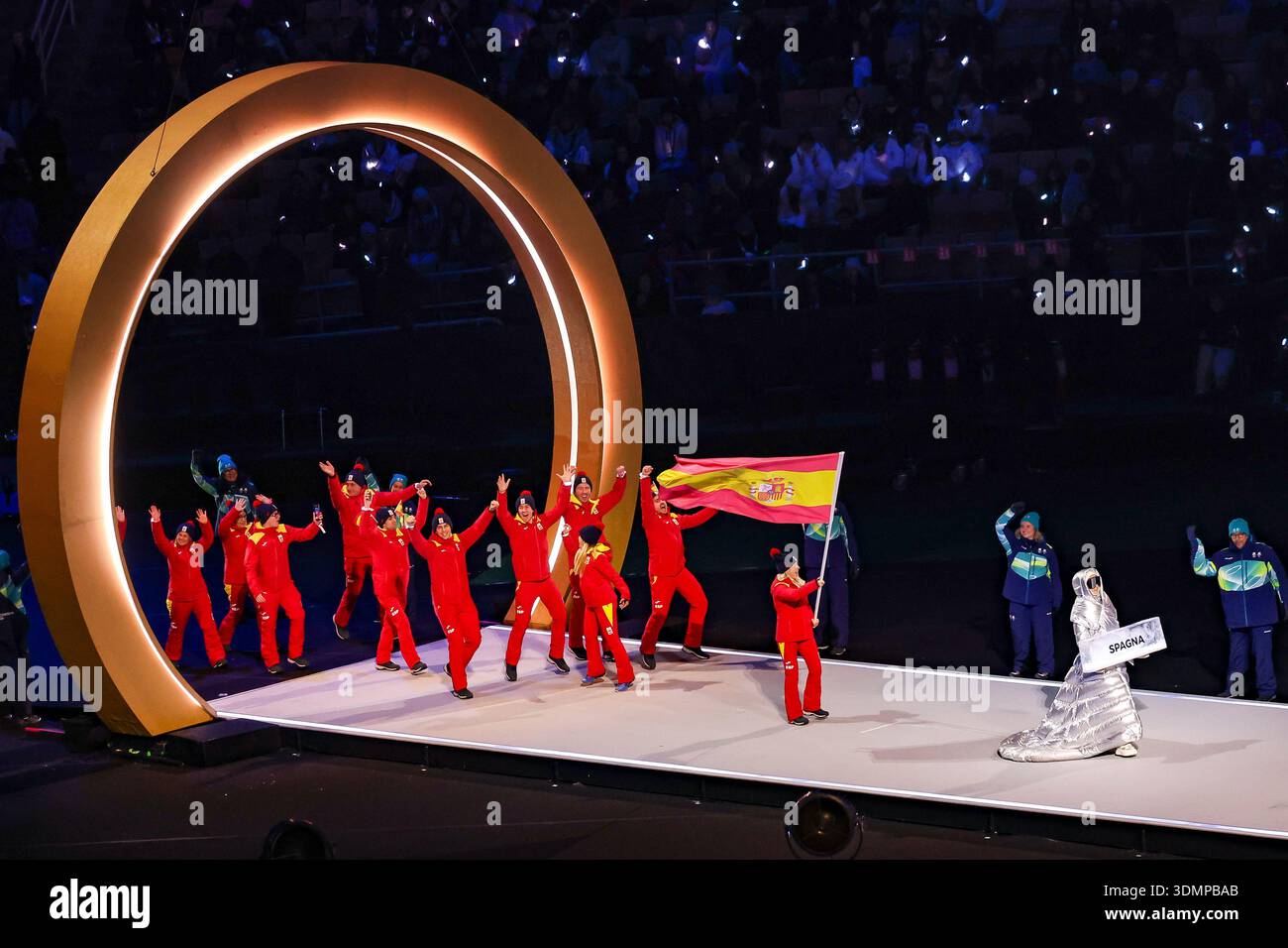 The Spanish delegation during the Opening Ceremony of the Olympic ...