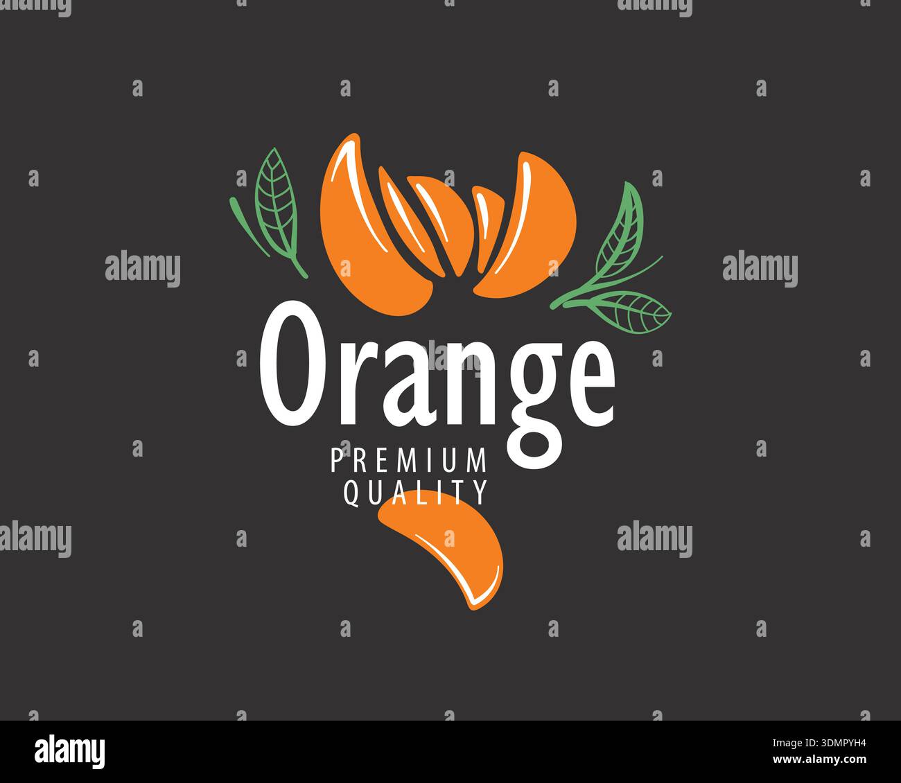 Vector logo orange slices Stock Vector Images - Alamy