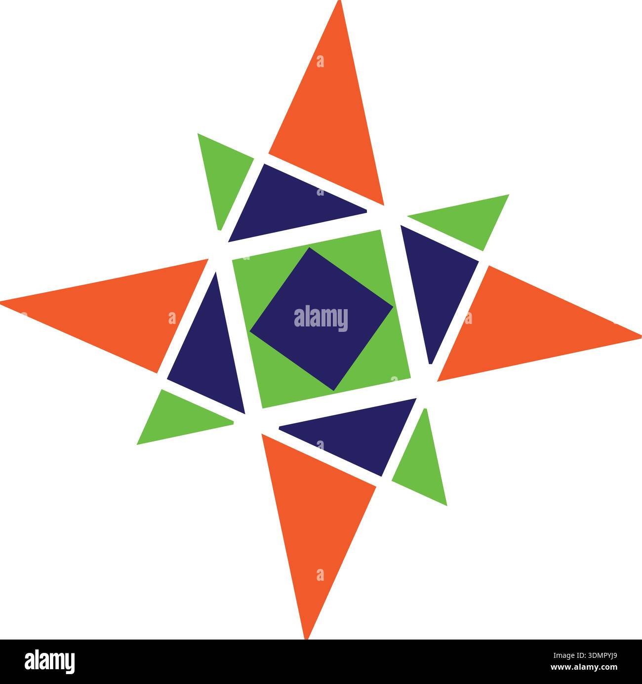 Abstract rotating star in Stock Vector Images - Alamy