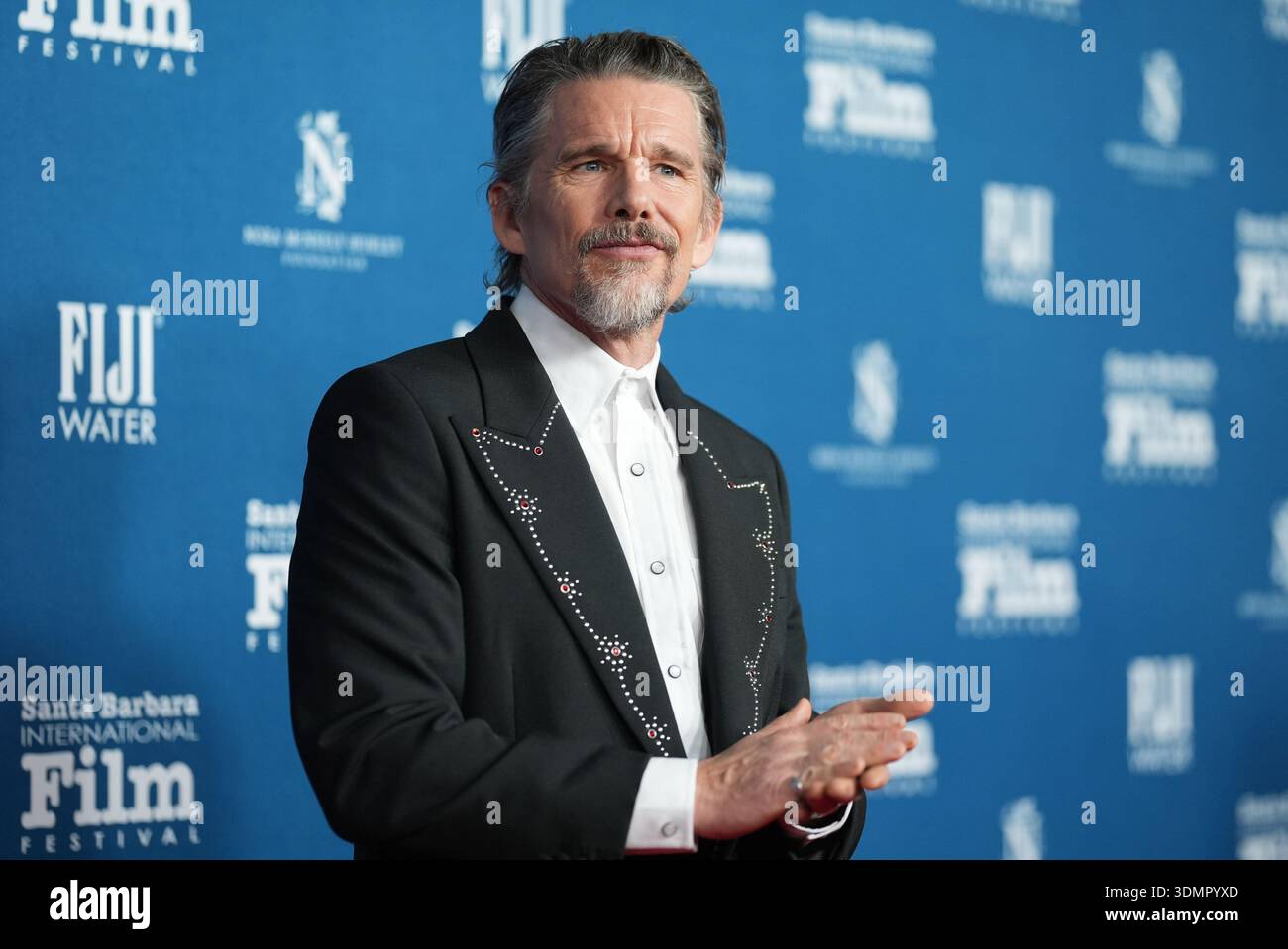Ethan Hawke arrives at the American Riviera Award ceremony as part of ...