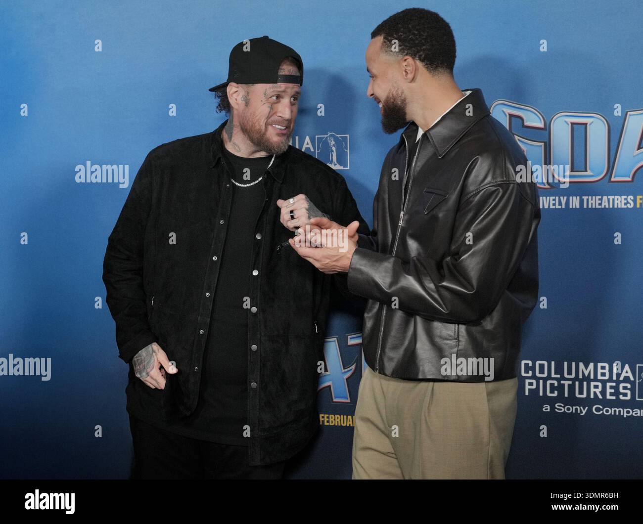 (L-R) Jelly Roll and Stephen Curry at the Columbia Pictures and Sony ...