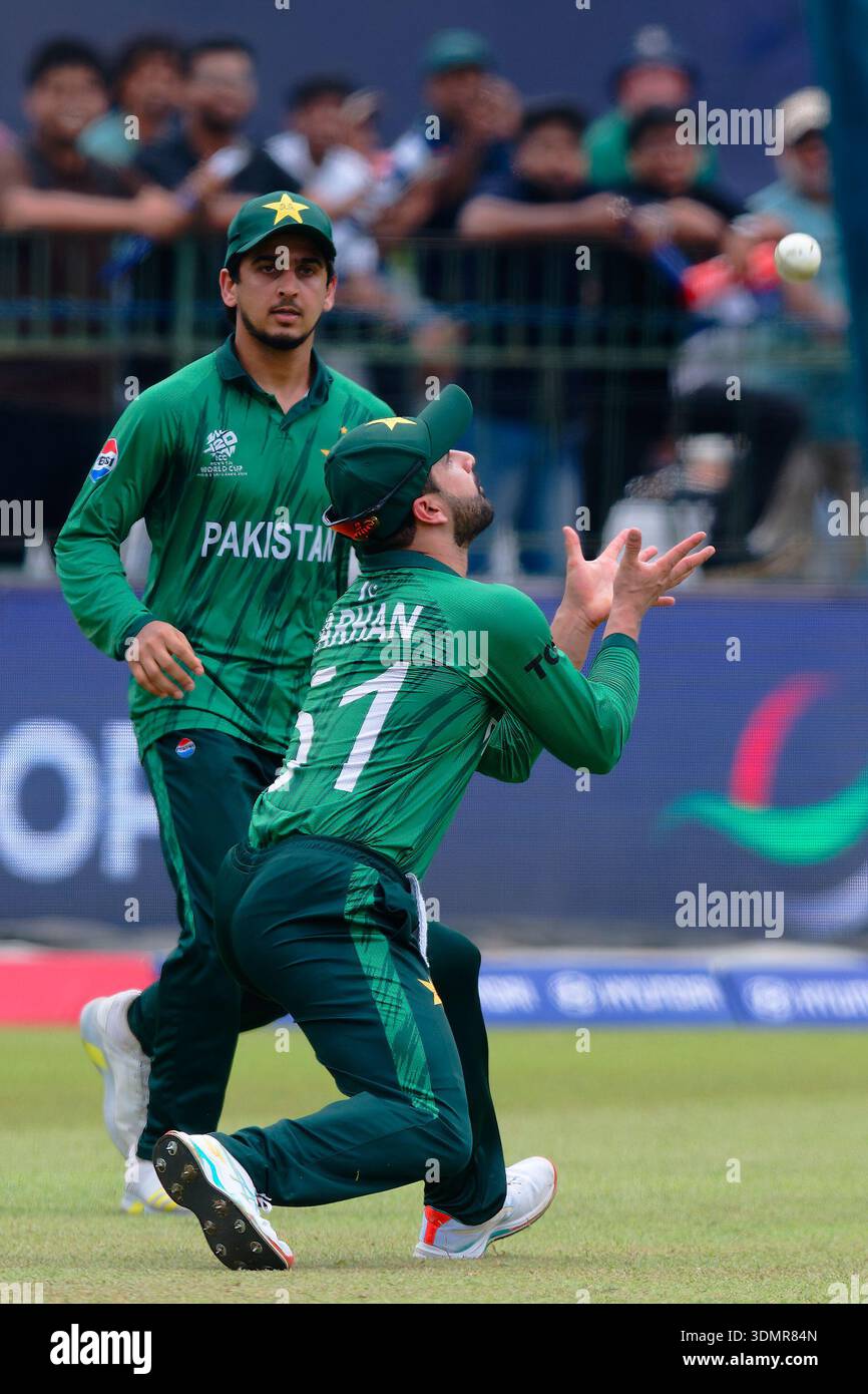 Colombo, Sri Lanka. 07th February 2026. Sahibzada Farhan about to take ...