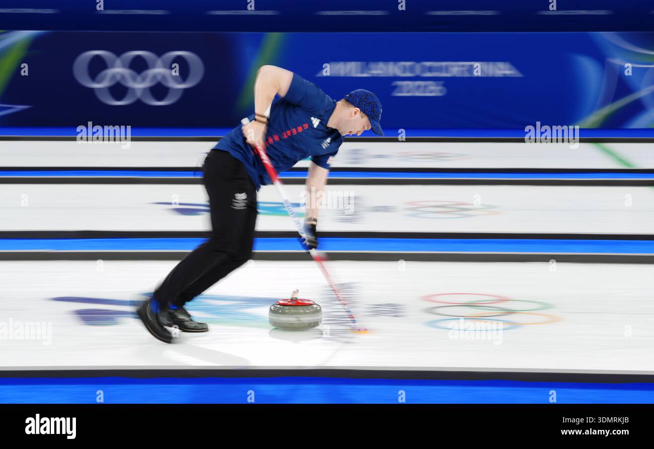 Great Britain's Bruce Mouat during the Curling Mixed Doubles Round ...