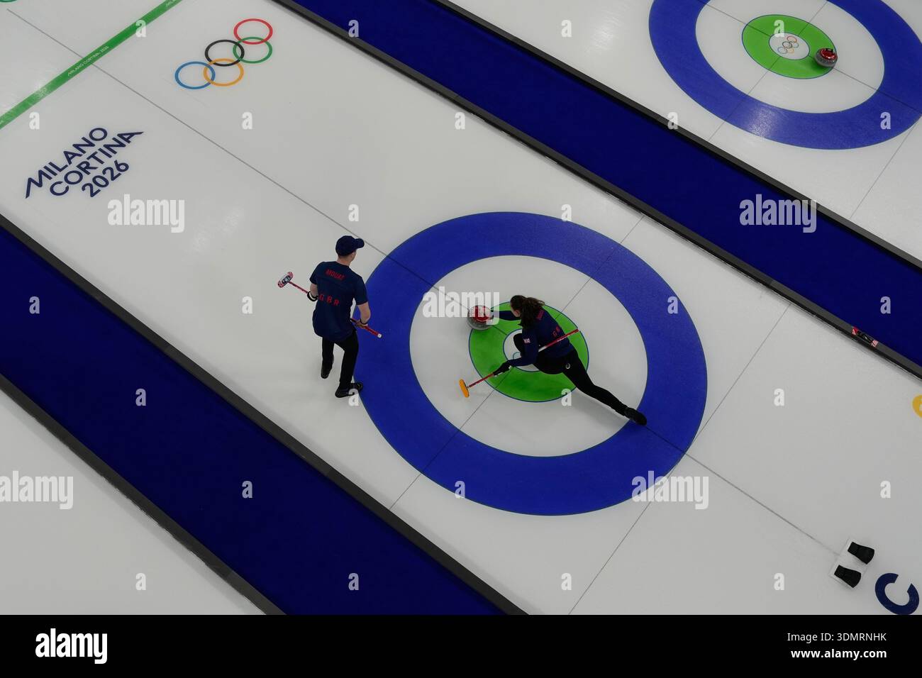Britain's Jennifer Dodds, right, and Bruce Mouat compete during a ...