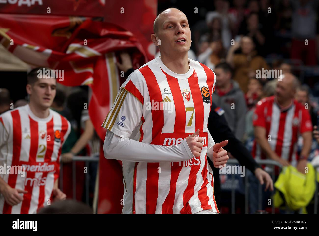 Belgrade, Serbia. 6th Jan, 2026. Crvena Zvezda's Dejan Davidovac during ...