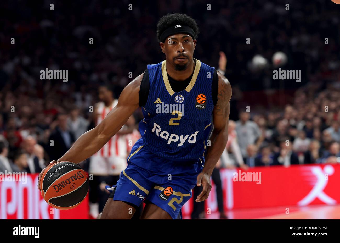 Belgrade, Serbia. 6th Jan, 2026. Maccabi's Jimmy Clark III during ...