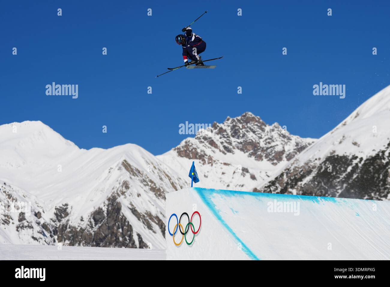 United States' Avery Krumme competes during women's freestyle skiing ...