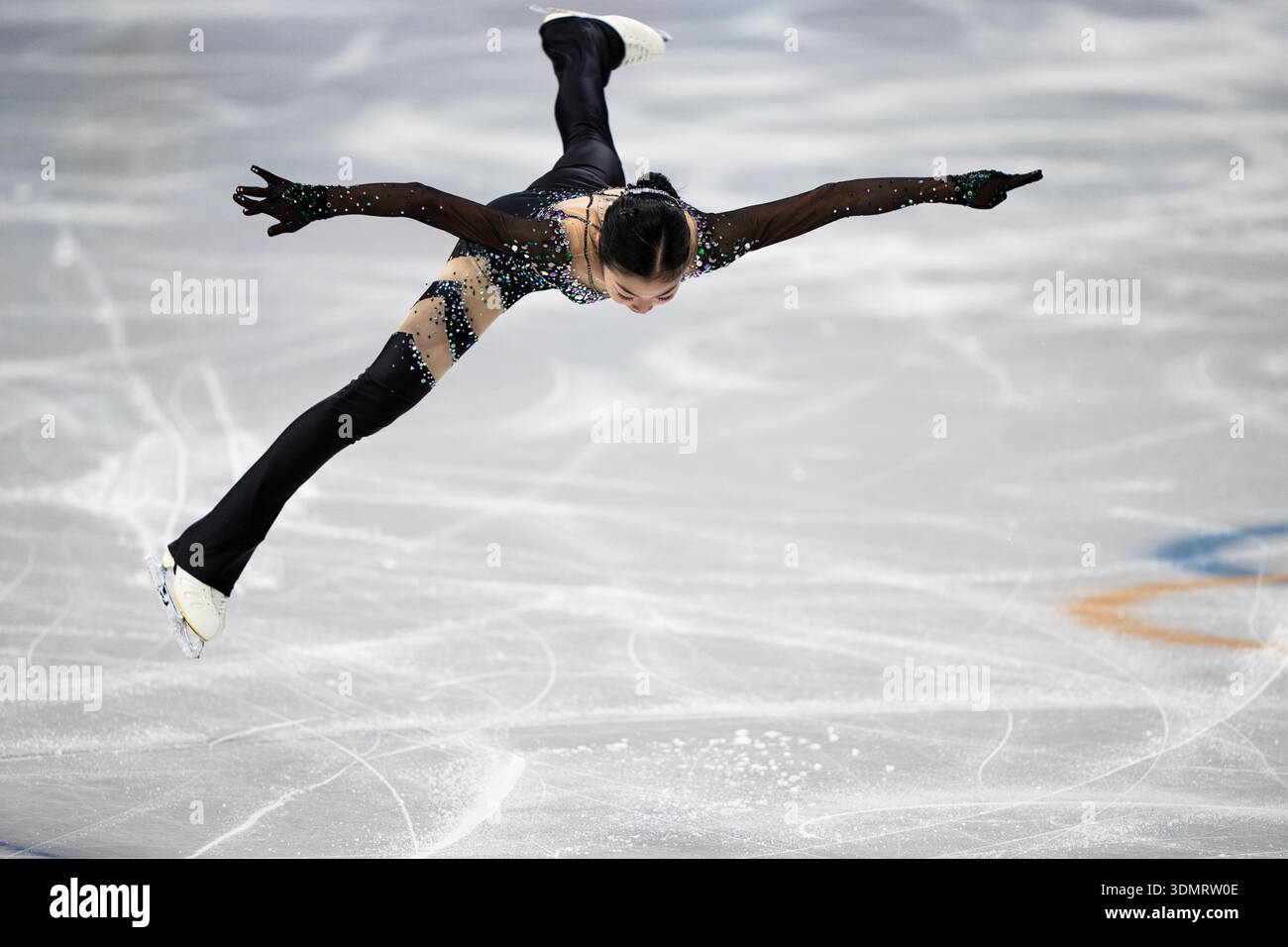 Ruiyang Zhang (1) of Team People's Republic of China performs during ...