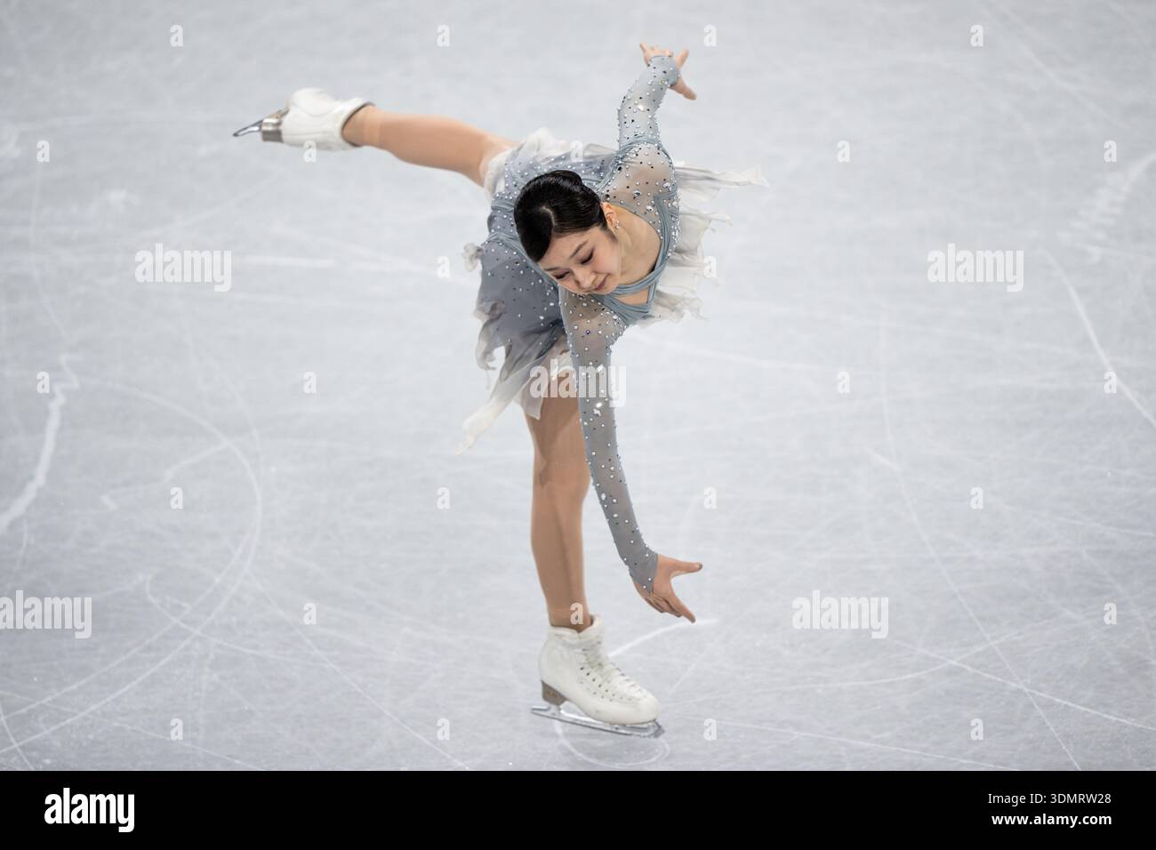 Jia Shin (4) of Team Republic of Korea performs during the Team Event ...