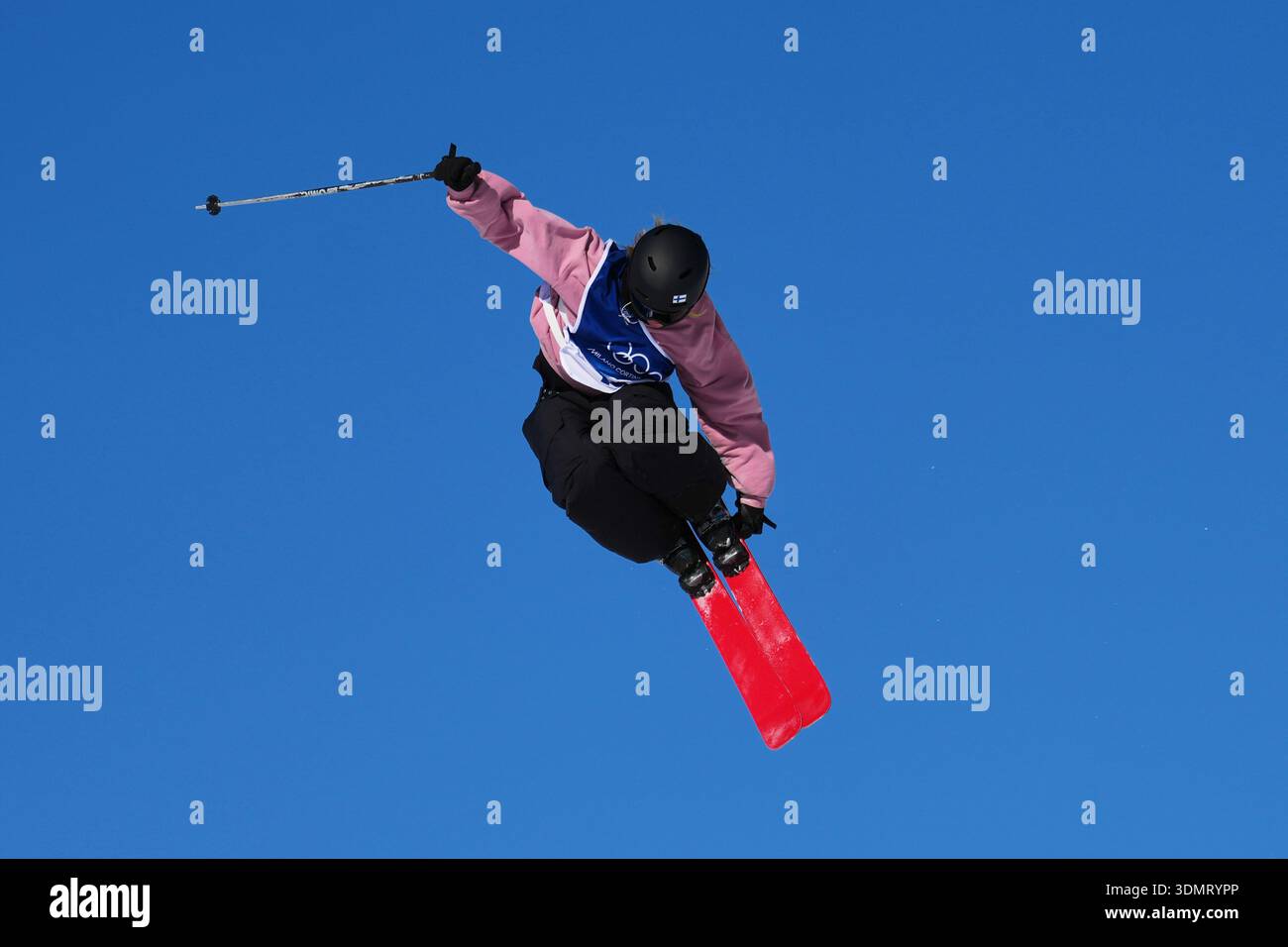 Finland's Anni Karava competes during women's freestyle skiing ...