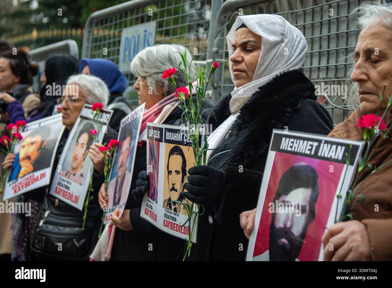 February 7, 2026, Istanbul, Istanbul, Turkey: Relatives of the ...
