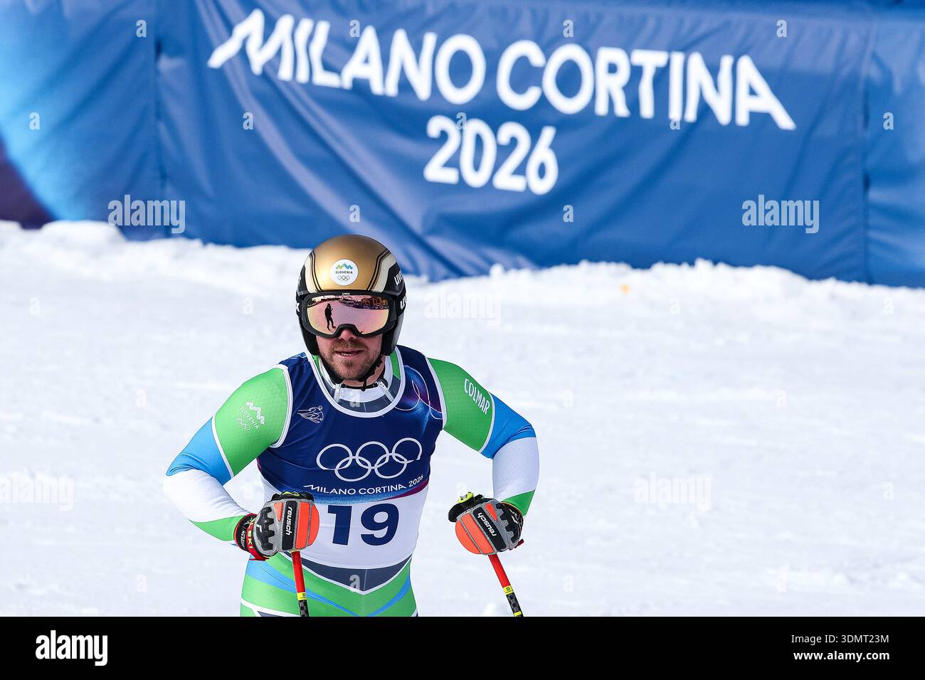 Miha Hrobat (SLO) during the Olympic Winter Games Milano-Cortina 2026 ...