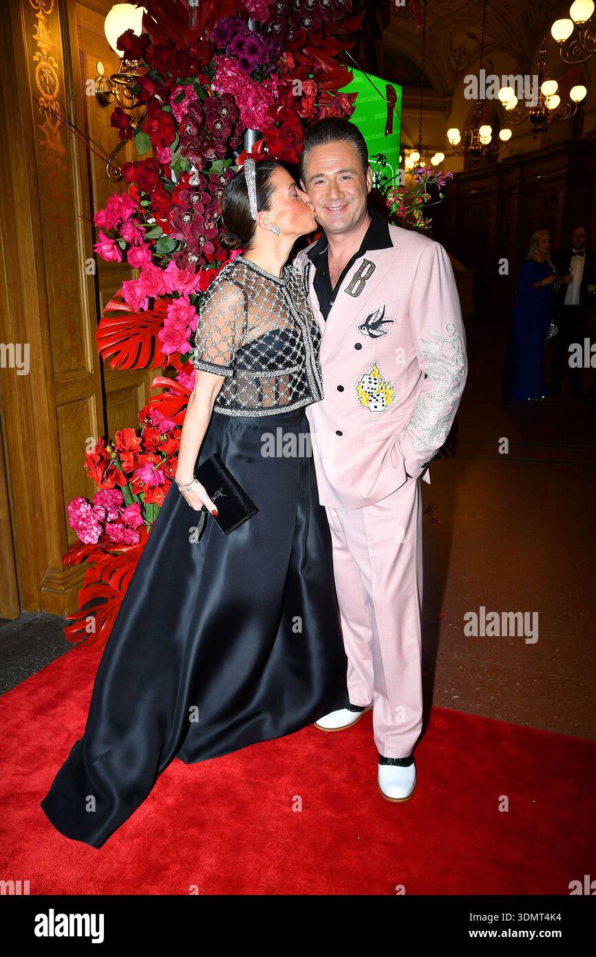 Sasha and Julia Roentgen during the Semper Opera Ball (SemperOpernball ...