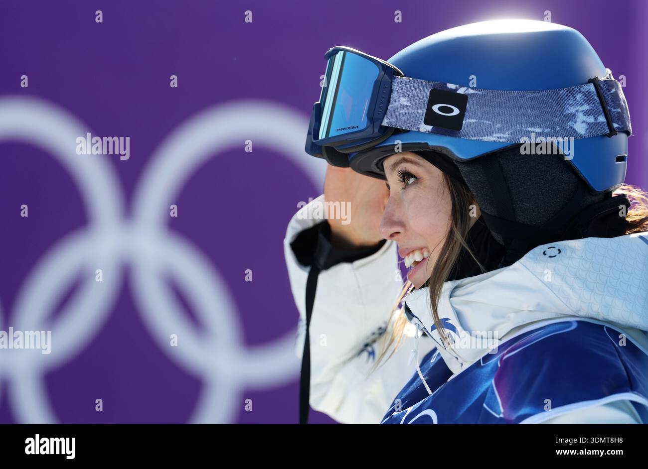 Gu Ailing Eileen of China reacts during women's freestyle skiing ...