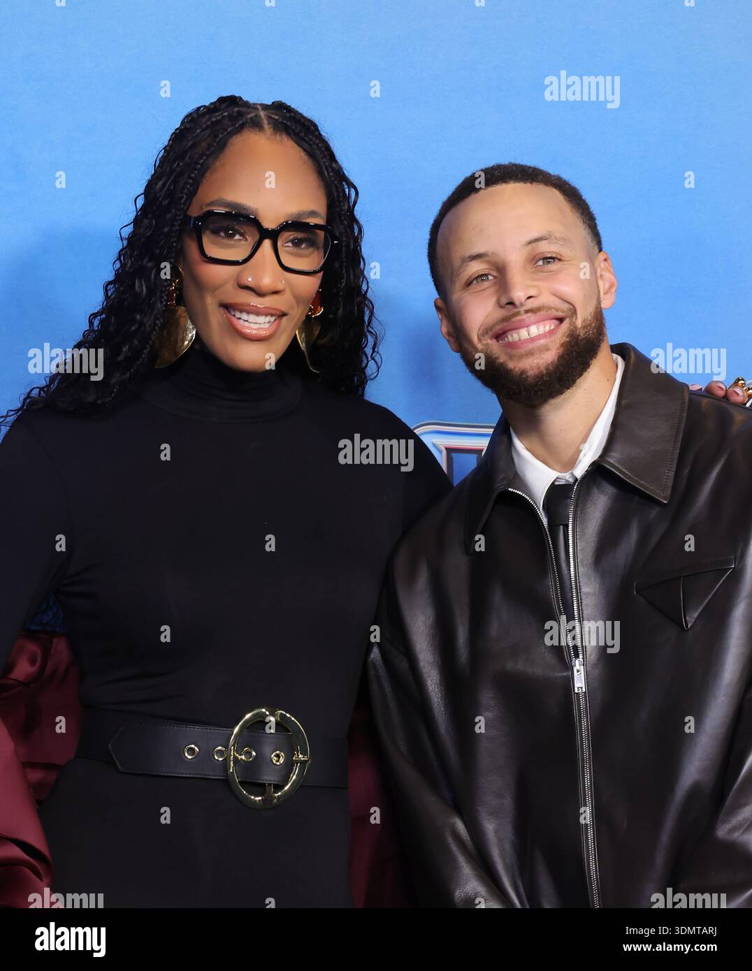 6 February, 2026 - Los Angeles, California -A'ja Wilson, Stephen Curry ...