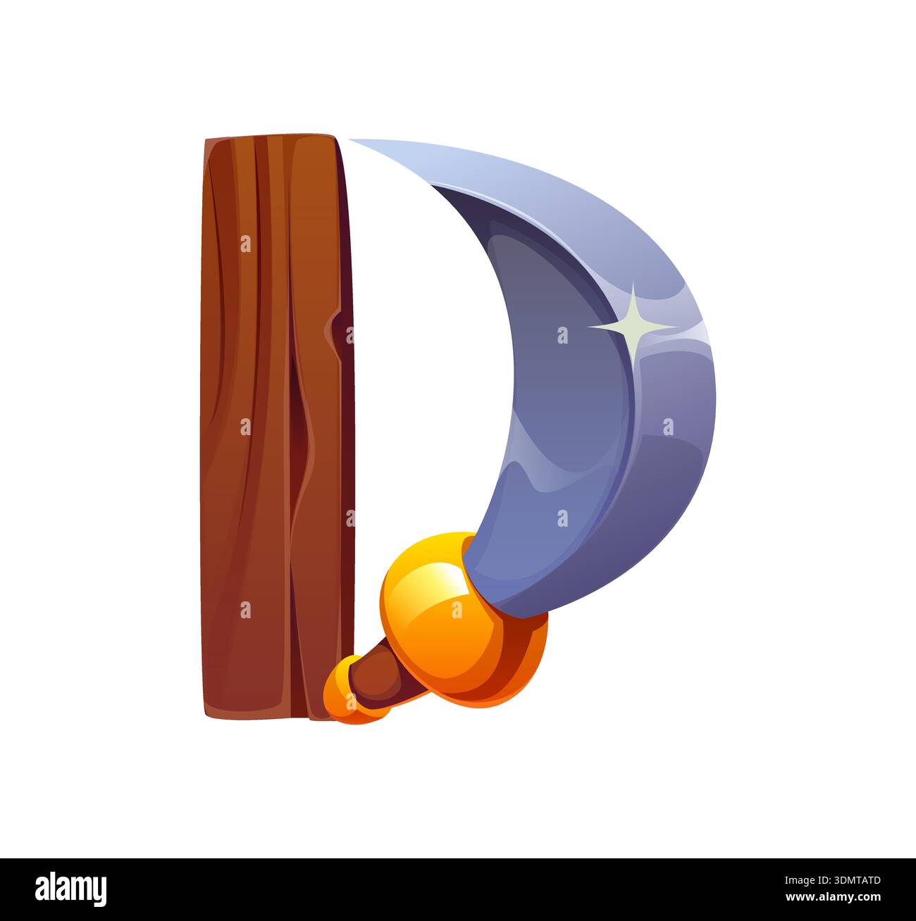 Pirate font or Caribbean corsair typeface letter D for cartoon piracy ...