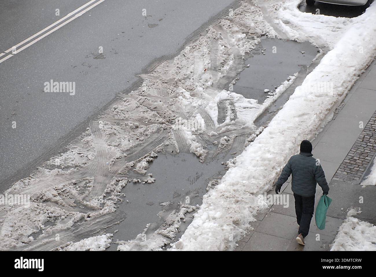 Copenhagen/Denmark /07 FEB 2026 /Snow fall weather in kastrup Photo ...