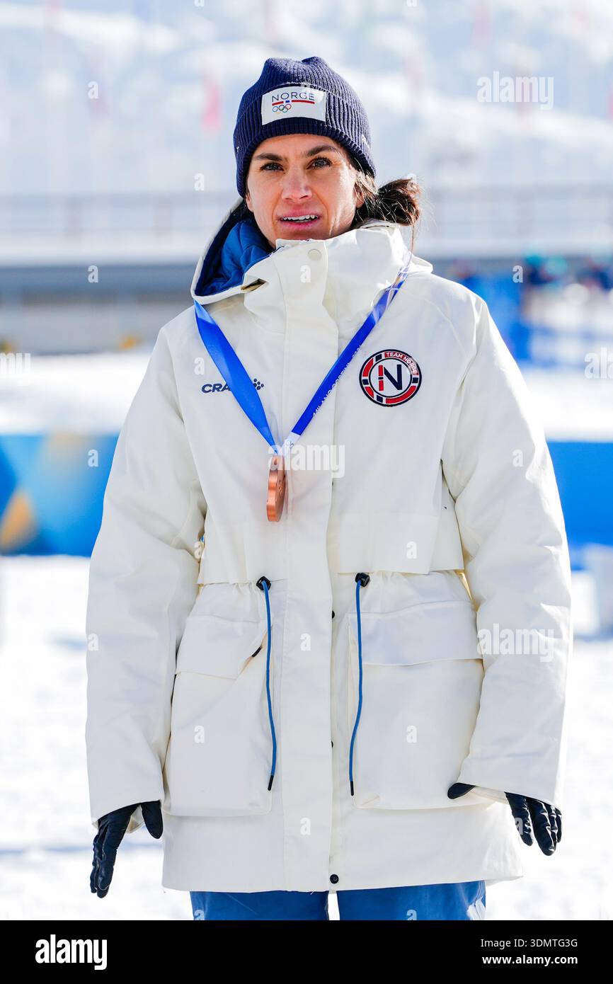 Val di Fiemme, Italy 20260207. Heidi Weng from Norway on the podium ...
