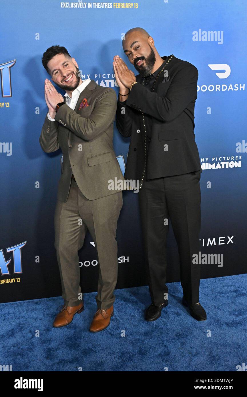 Adam Rosette und Tyree Dillihay bei der Premiere des Animationsfilms ...