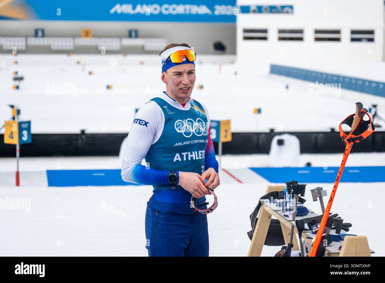 XXV Winter Olympic Games, February 7, 2026, Anterselva. Biathletes ...