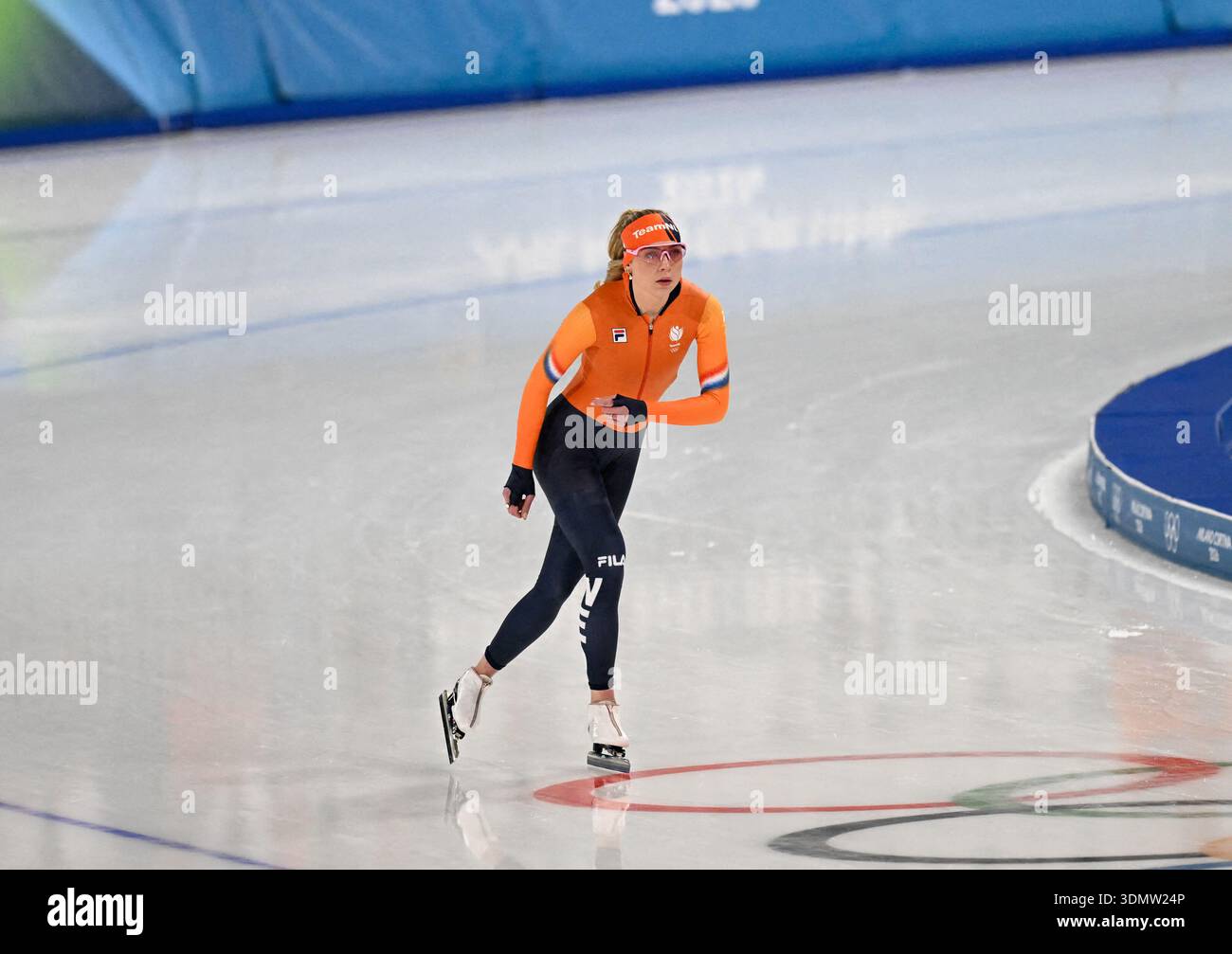 Joy Beune of Team Netherlands during Speed Skating training. Milano ...