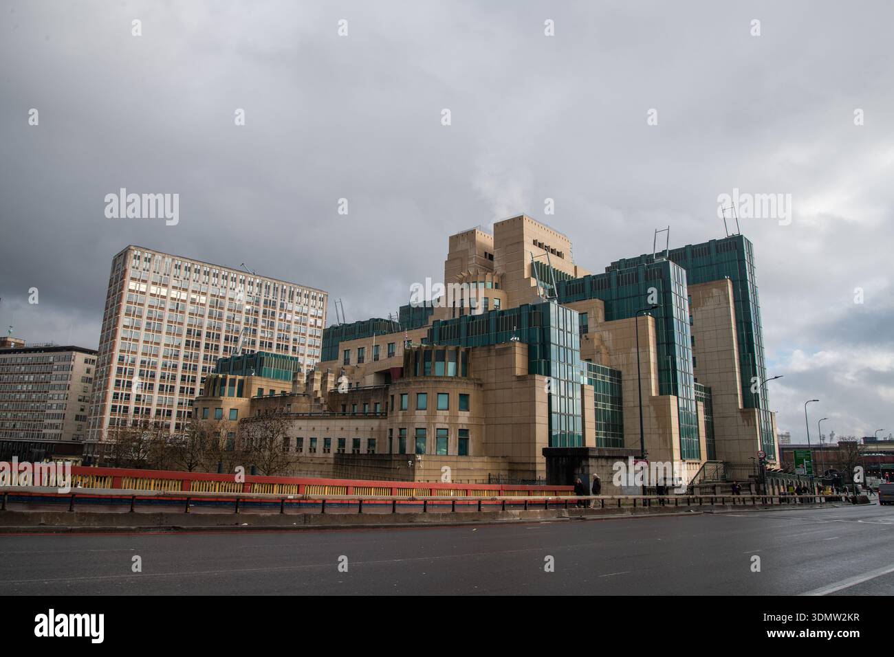 Exterior view of the Secret Intelligence Service headquarters, also ...