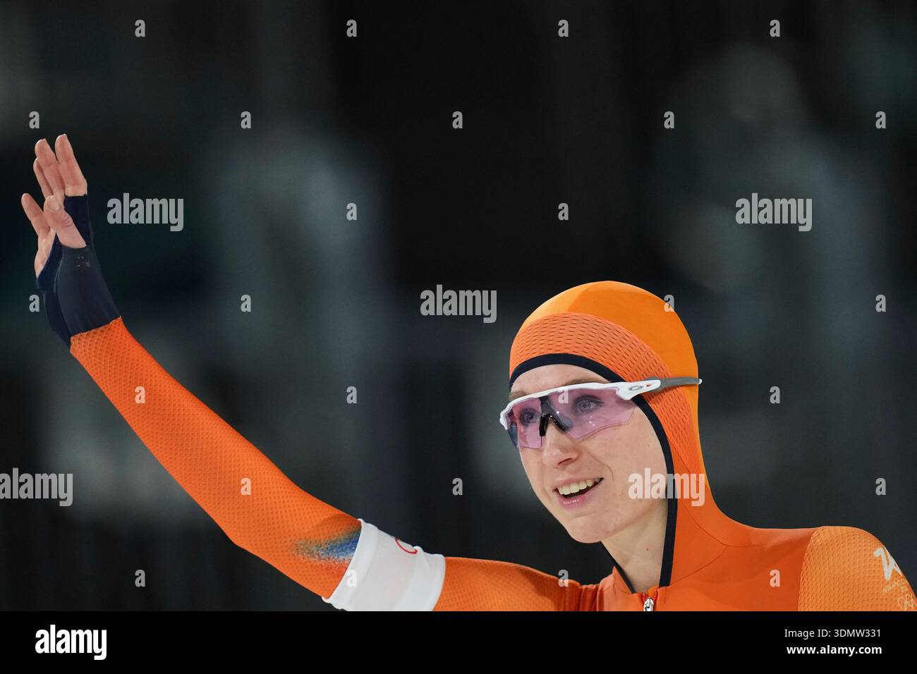 Merel Conijn of the Netherlands competes in the women's 3,000 meters ...