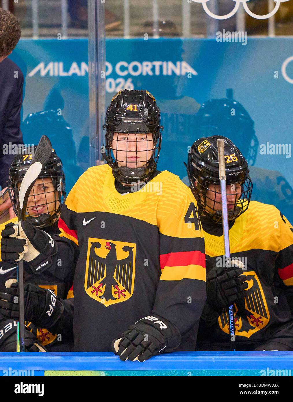 Mathilda Heine of Germany on the player bench at the preliminary women ...