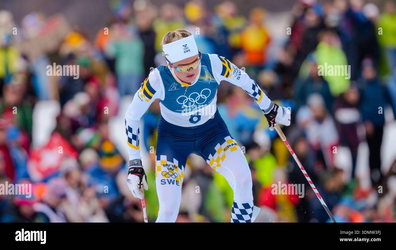 Frida Karlsson of Sweden competes in the cross country skiing women's ...