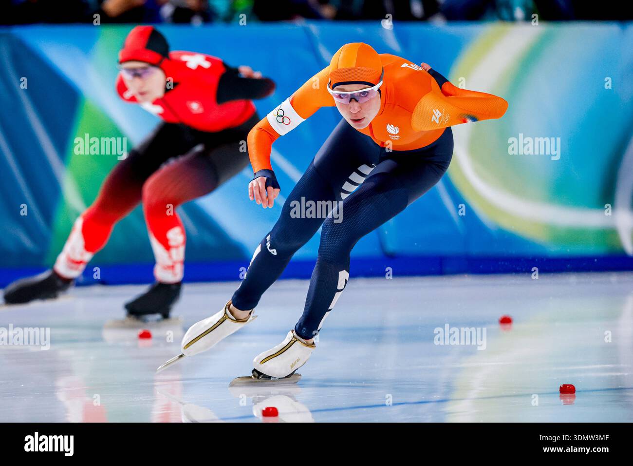 Merel Conijn of the Netherlands competing on the Speed Skating Women ...