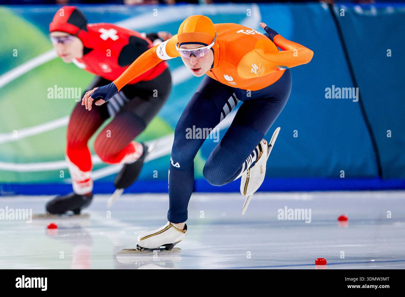 Merel Conijn of the Netherlands competing on the Speed Skating Women ...