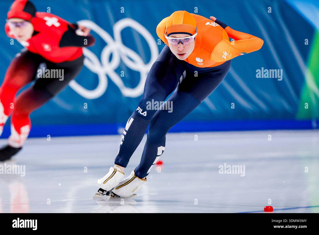 Merel Conijn of the Netherlands competing on the Speed Skating Women ...