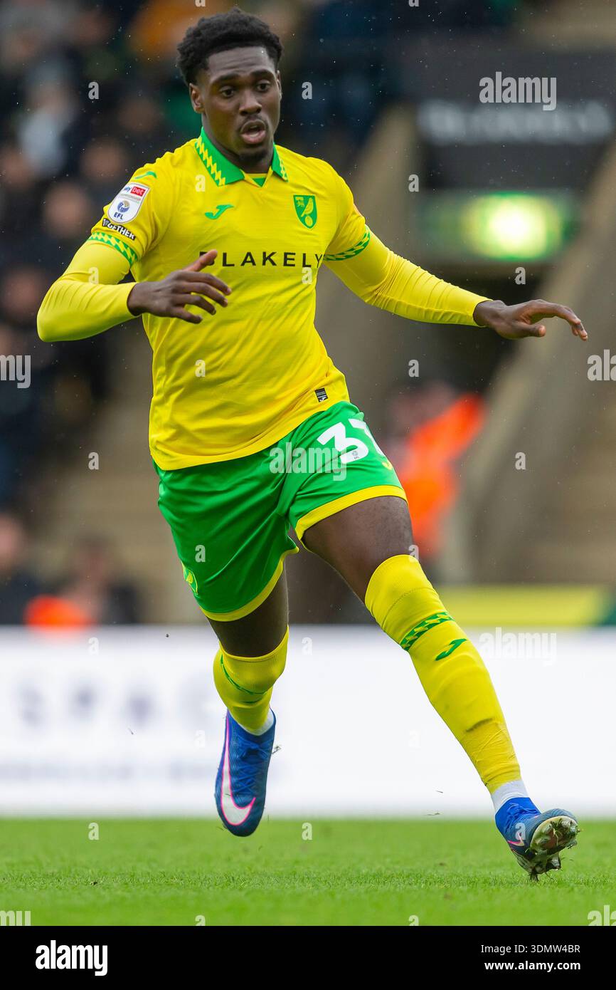 Mohamed Toure of Norwich City during the Sky Bet Championship match ...