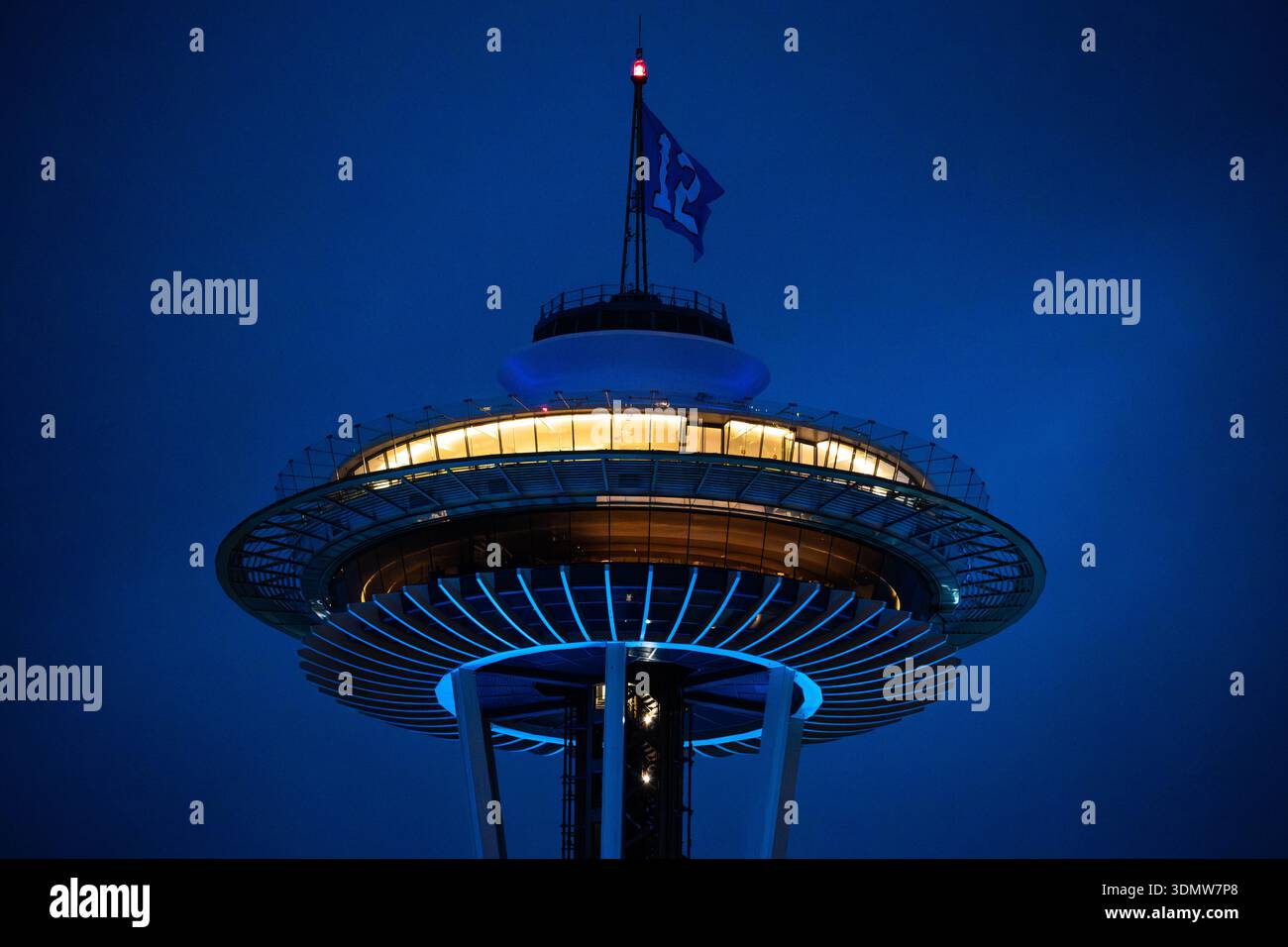 Seattle, USA. 7th Feb 2026. Seattleites awake to the Seattle Seahawks ...