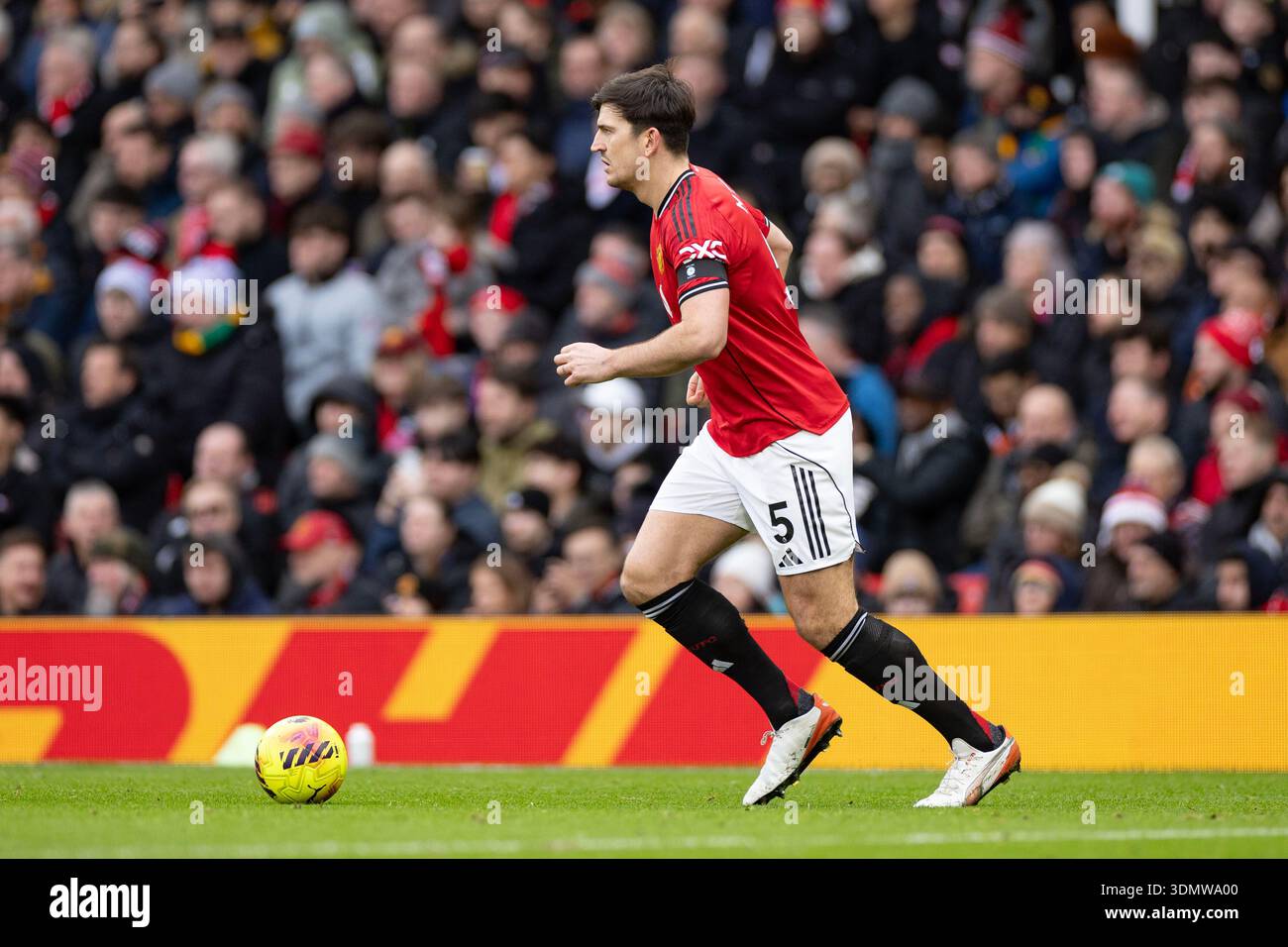 Harry Maguire #5 of Manchester United F.C. in action during the Premier ...