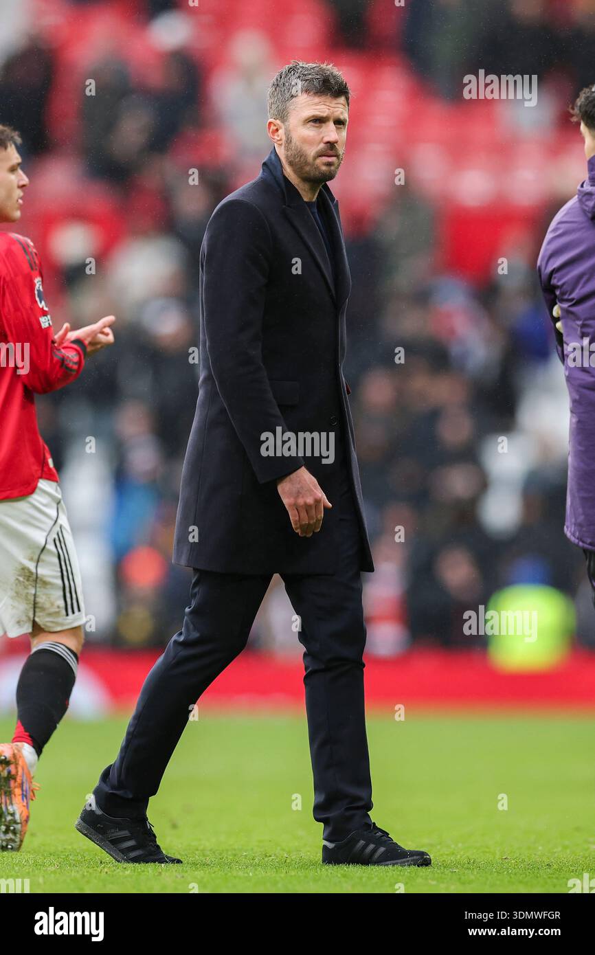 Manchester United head coach Michael Carrick during the Manchester ...
