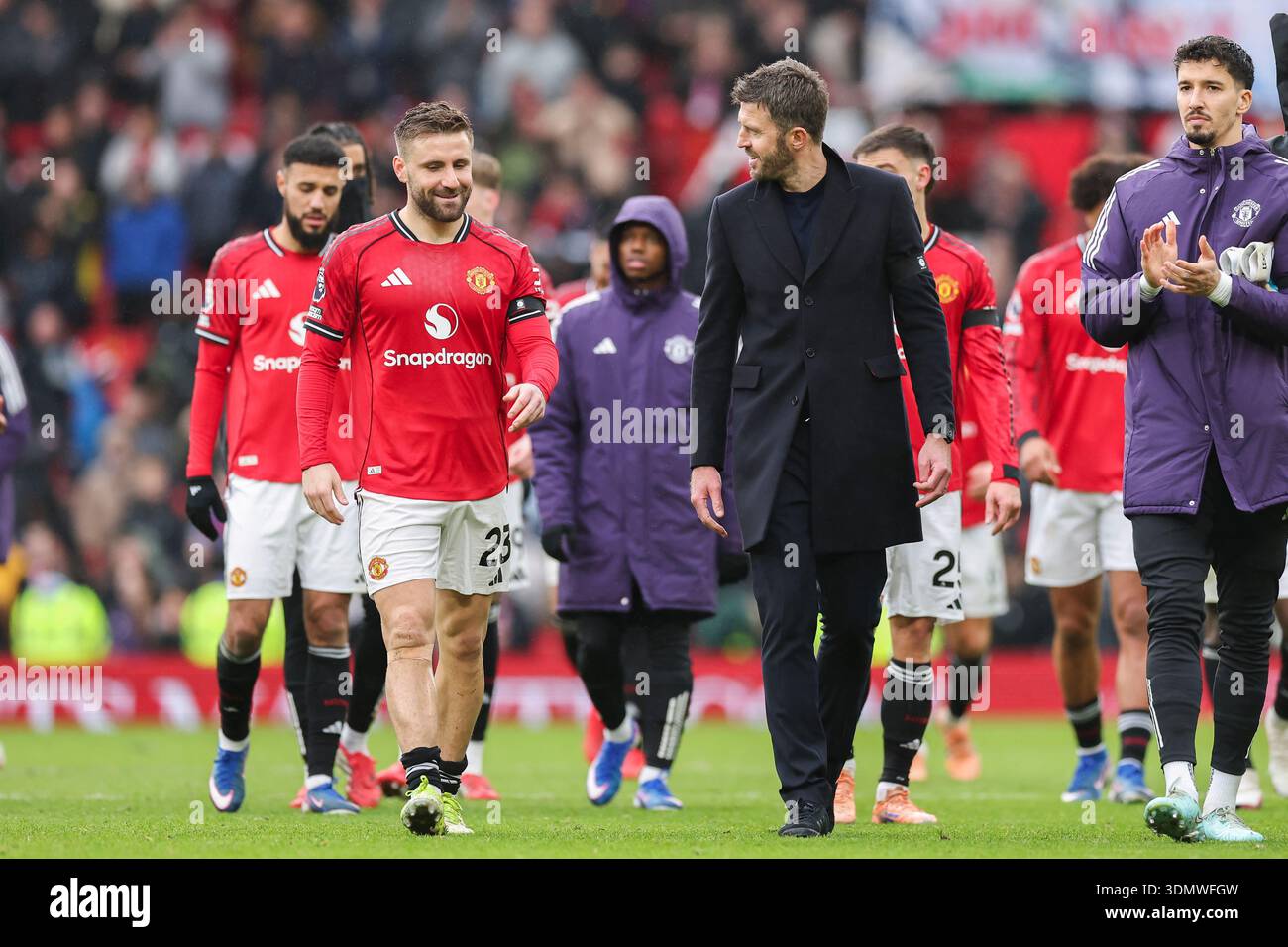 Manchester United head coach Michael Carrick with Manchester United ...