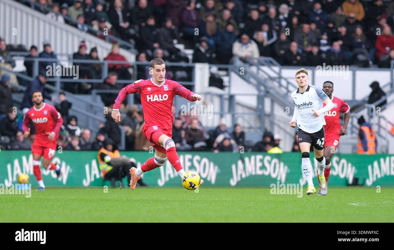7th February 2026; Pride Park Stadium, Derby, Derbyshire, England; EFL ...