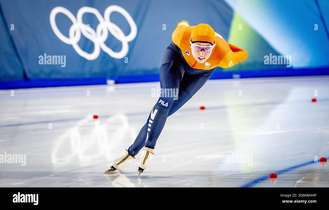MILAN - Merel Conijn IN action 3000 meters women's final Milano Speed ...