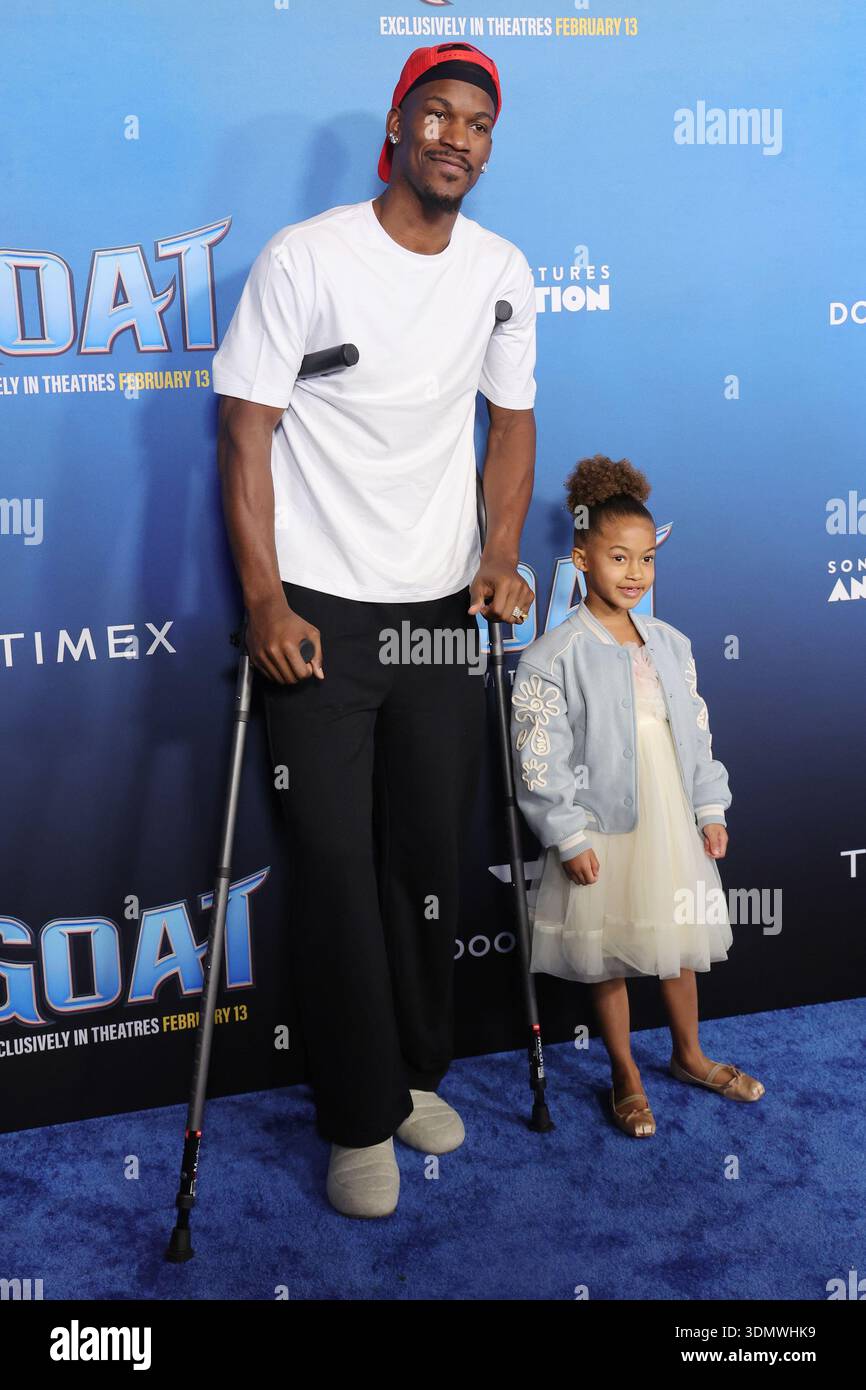 6 February, 2026 - Los Angeles, California -Jimmy Butler ,Rylee Butler ...