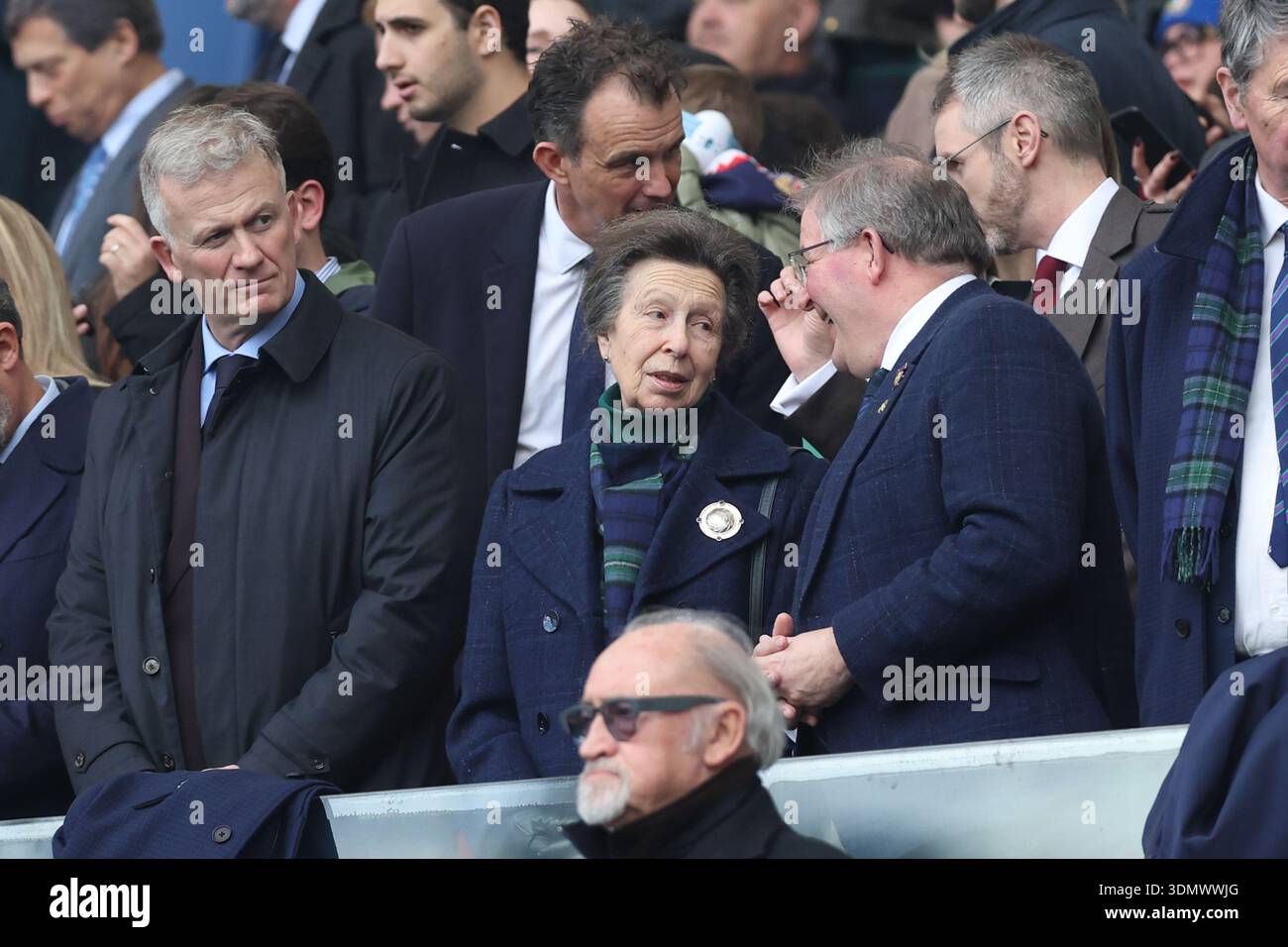 Rome, Italy -February 7, 2026: Princess Anna in the stands during the ...