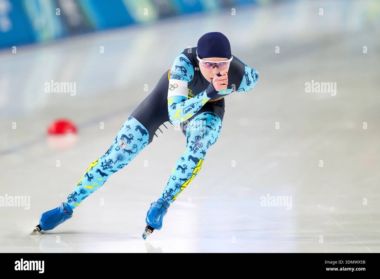 MILAN, ITALY - FEBRUARY 7: Nadezhda Morozova of Kazakhstan during the ...